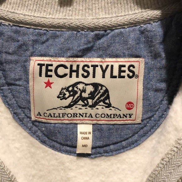 Techstyles | Shirts | Mens Techstyles Halfzip Sweatshirt Size Med ...